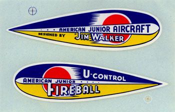 American Junior Fireball and Firecat decals